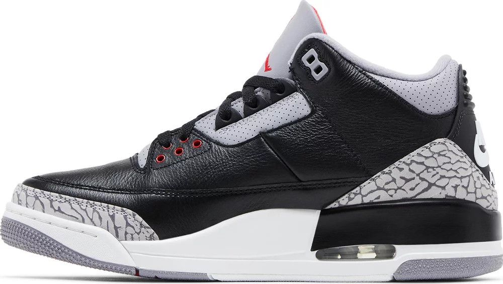Official Images of Air Jordan 3 'Black Cement' 2024 | GOAT SA