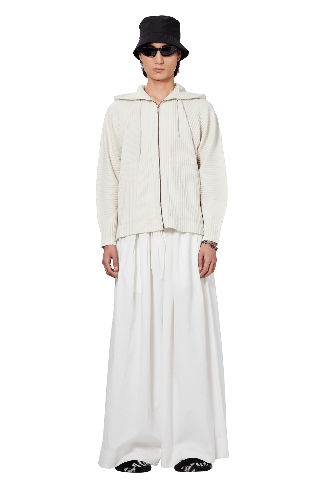Buy Raf Simons May The Circle Be Unbroken Baggy Drawstring Pant 'White ...
