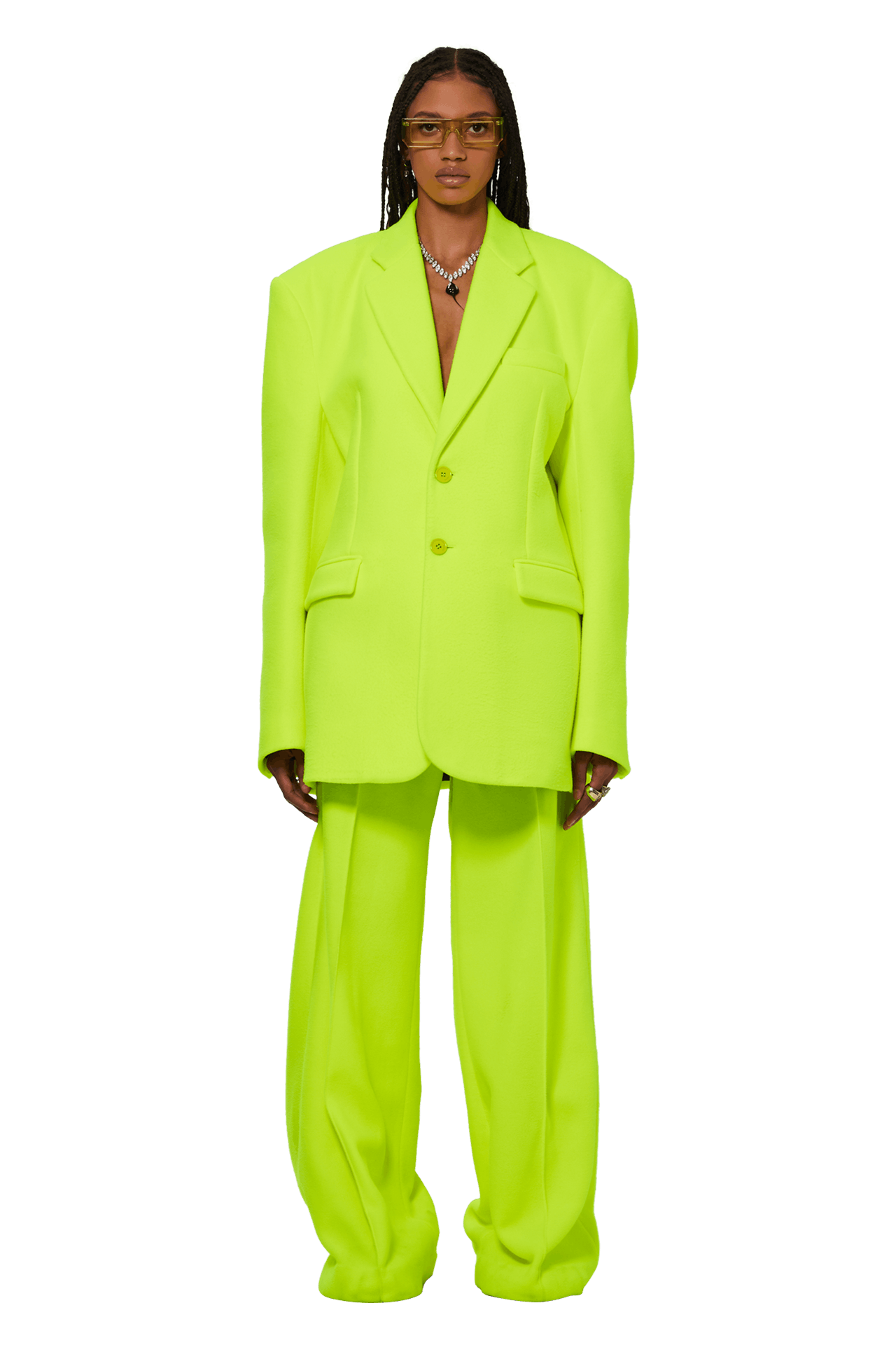 Buy Vetements Tailored Jacket 'Fluo Yellow' - UE63JA180Y FLUO | GOAT