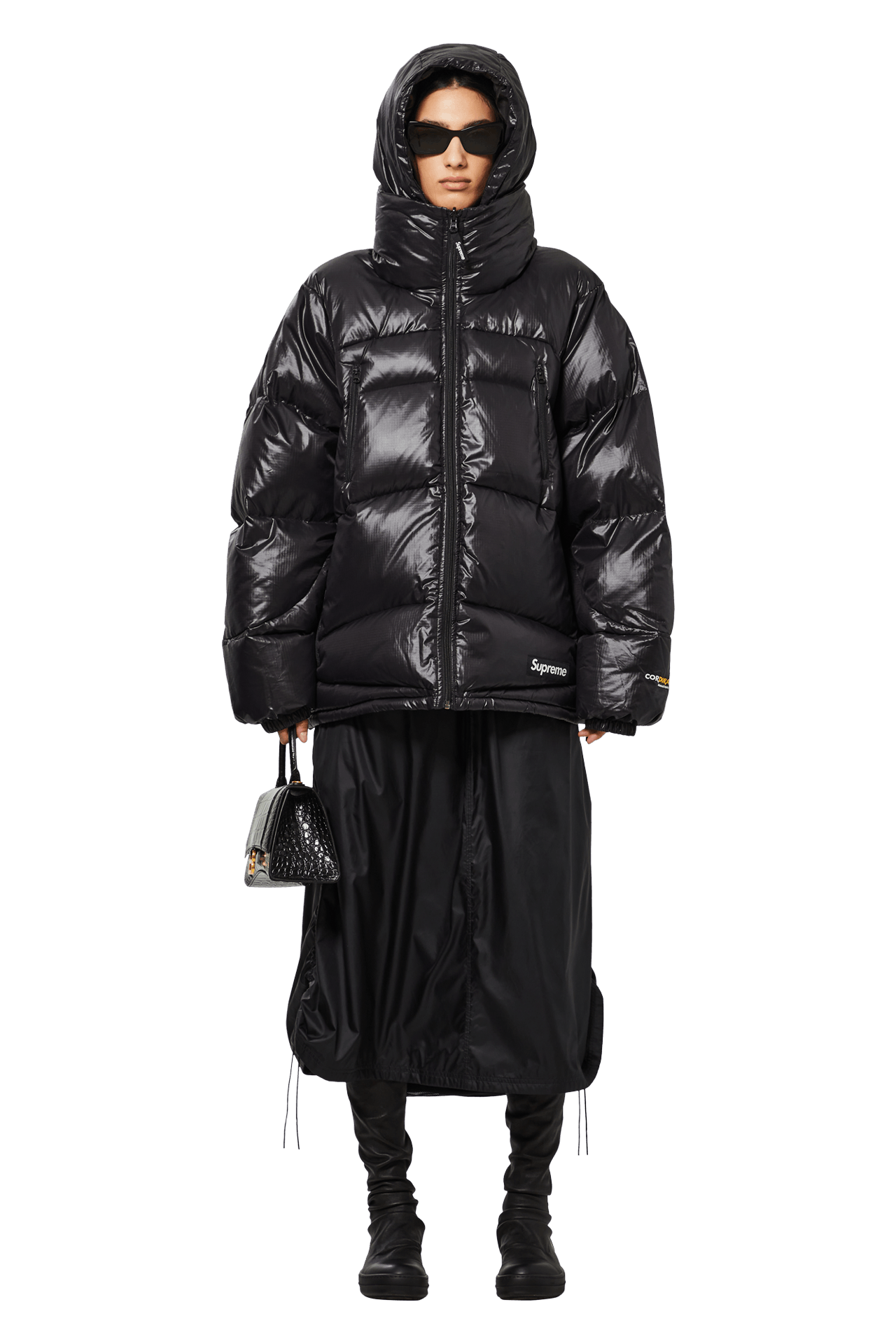 Buy Supreme Reversible Featherweight Down Puffer Jacket 'Black ...