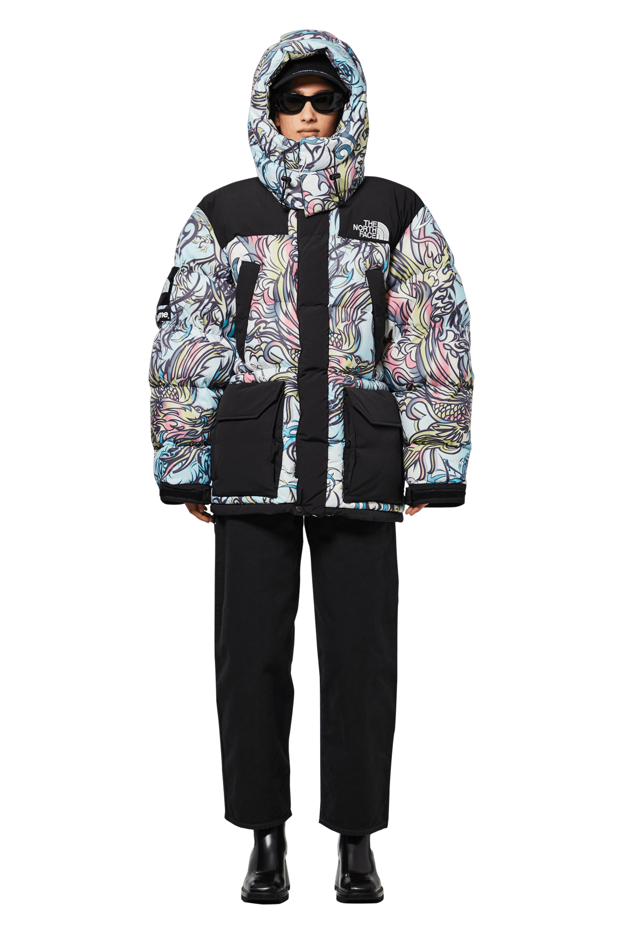 Buy Supreme x The North Face 700-Fill Down Parka 'Multicolor Dragon ...