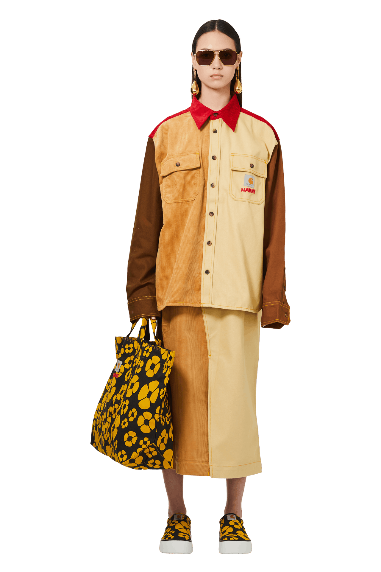 Buy Marni x Carhartt WIP Women's Shirt 'Tobacco' - CAMA031301 UTX004 ...