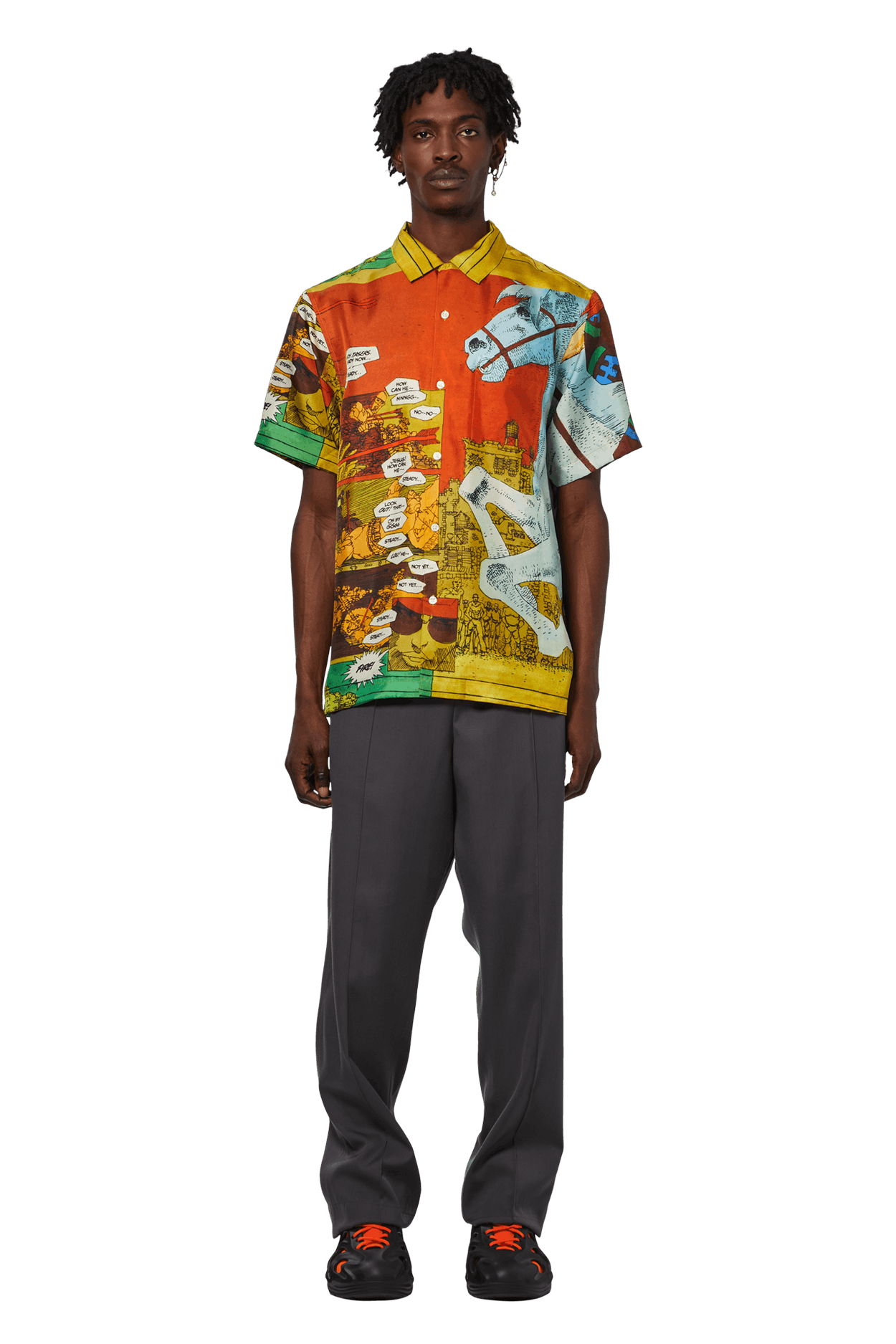 Buy Supreme Ronin Silk Short Sleeve Shirt Gold Ss23s16 Gold Goat