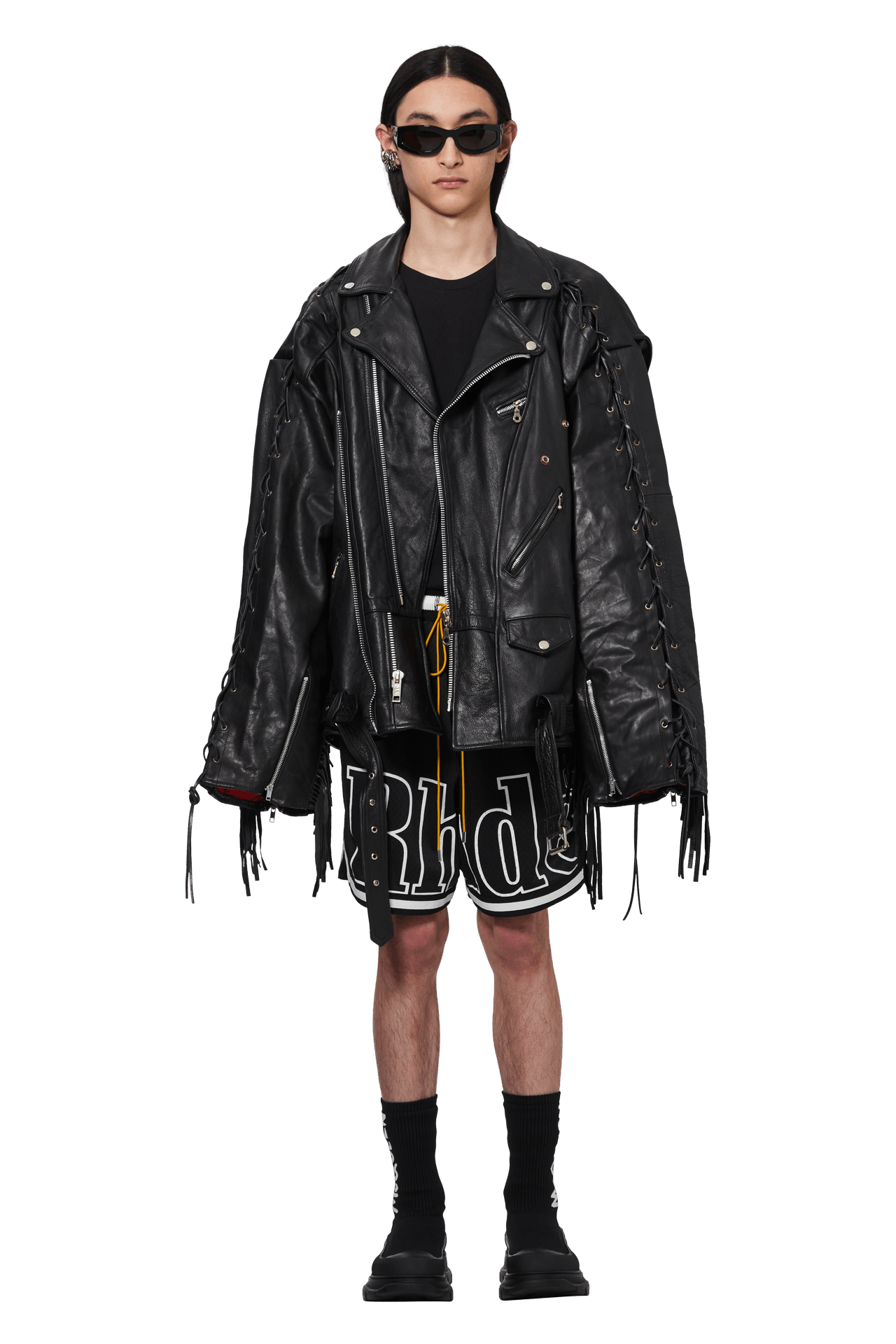 Balenciaga Upcycled Biker Jacket 'Black' | GOAT