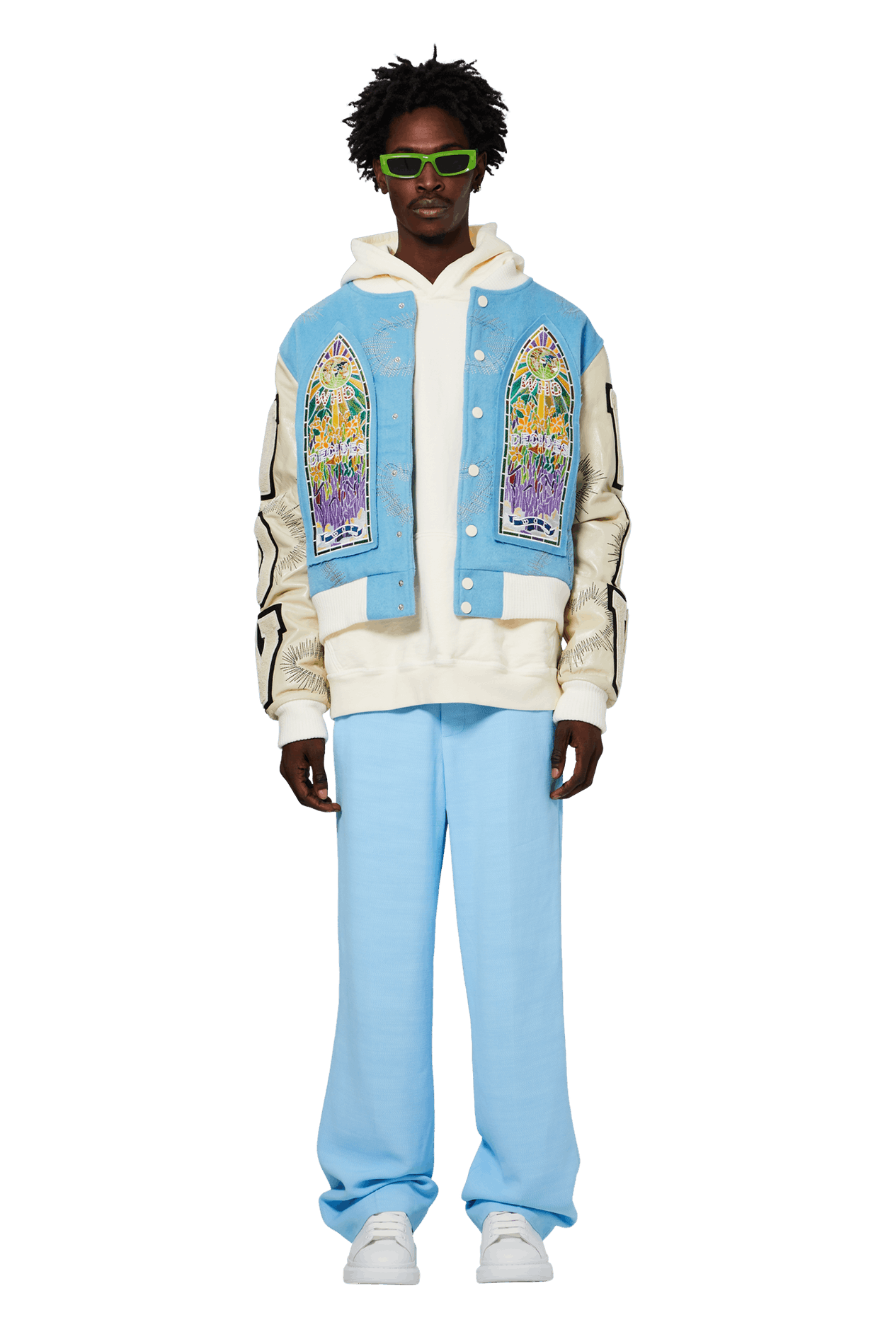 Buy Who Decides War Namesake Varsity Jacket 'Sky' - 2637 1SS230320NVJ ...