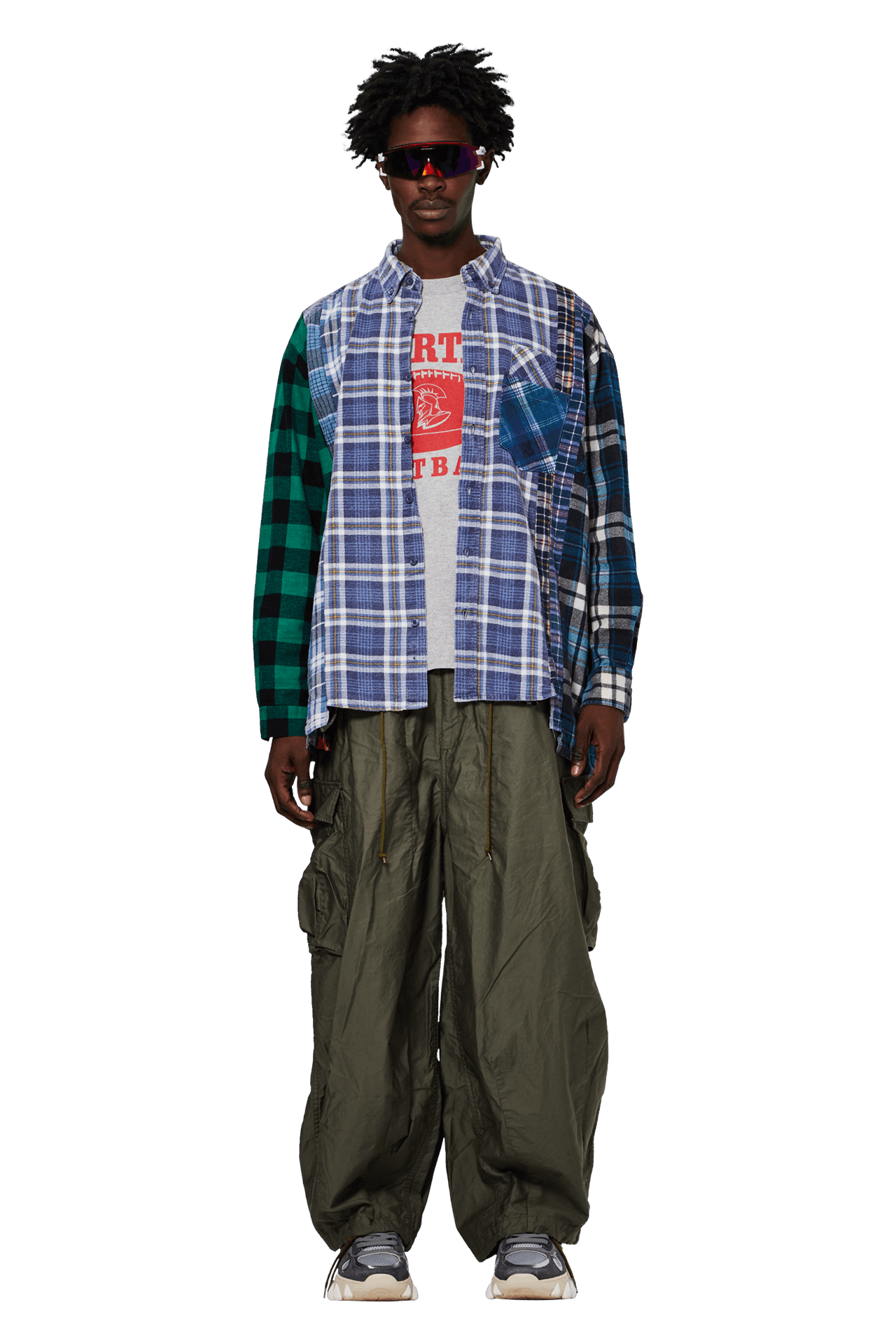 Buy Needles H.D. Pants 'Olive' - MR235 OLIV | GOAT