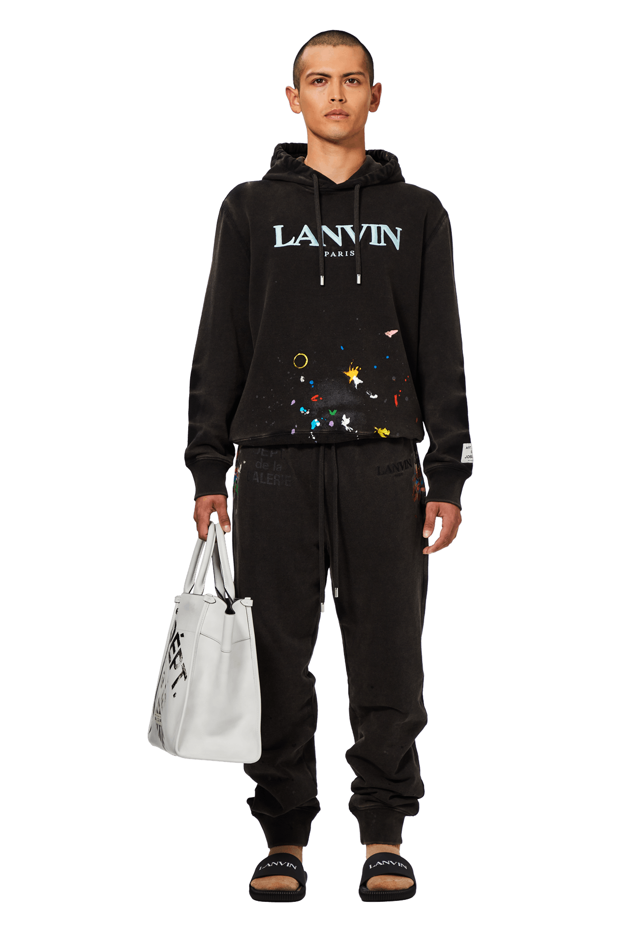 Buy Gallery Dept. x Lanvin Slides 'Black' - FM SAVS00 JLGD P22 10S1 | GOAT