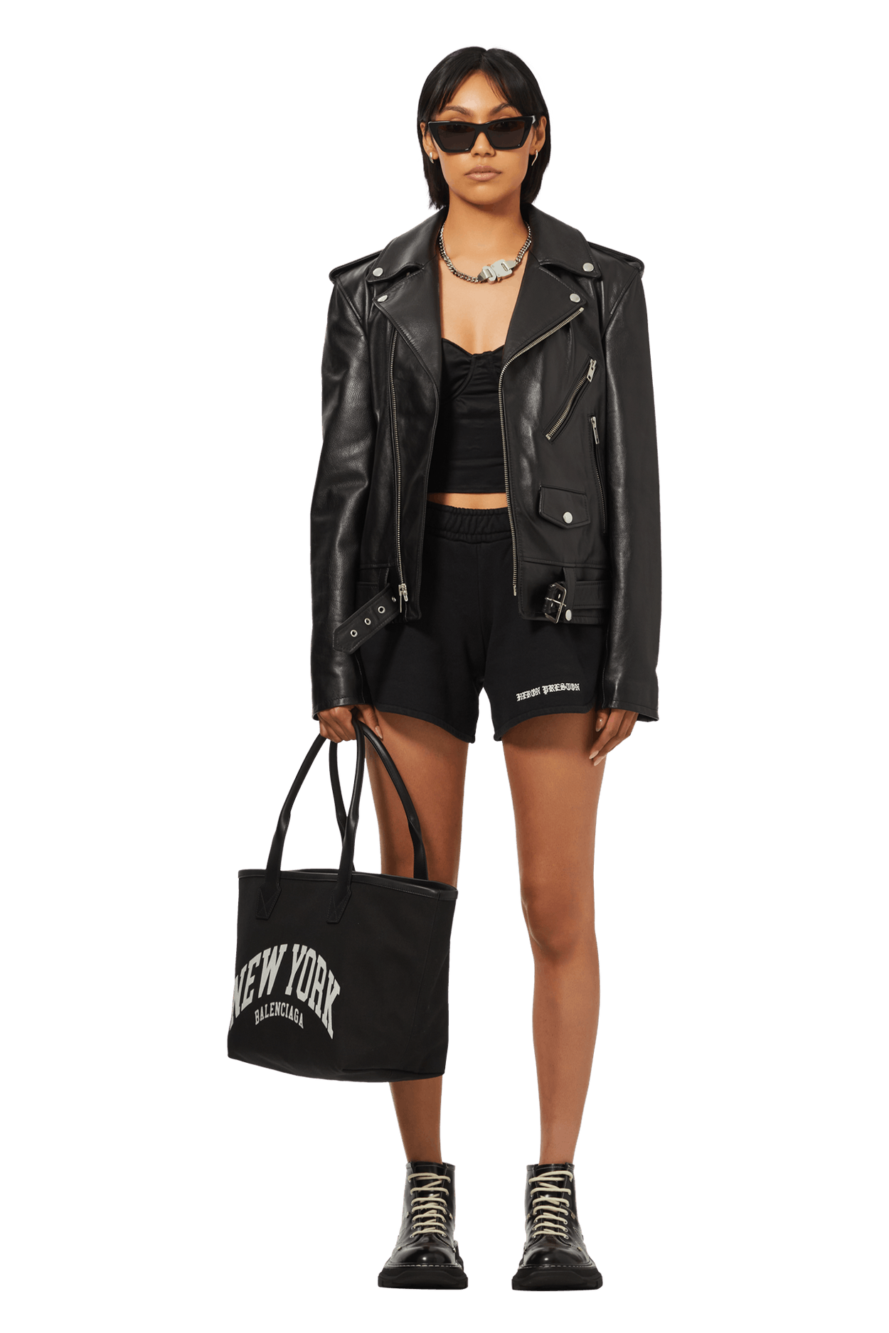 Buy CELINE Biker Jacket 'Black' - 2E158599E 38NO | GOAT