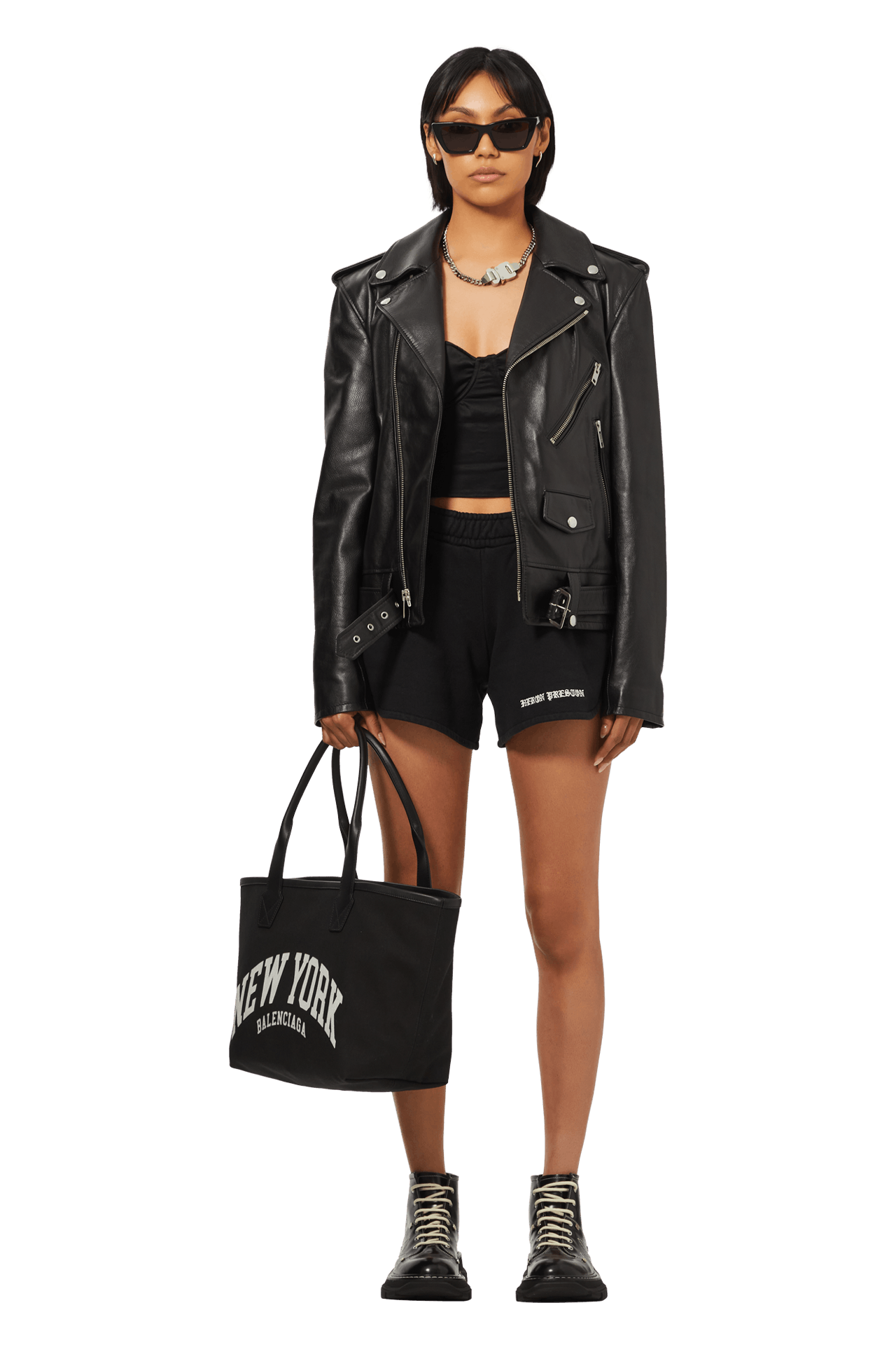 Buy CELINE Biker Jacket 'Black' - 2E158599E 38NO | GOAT