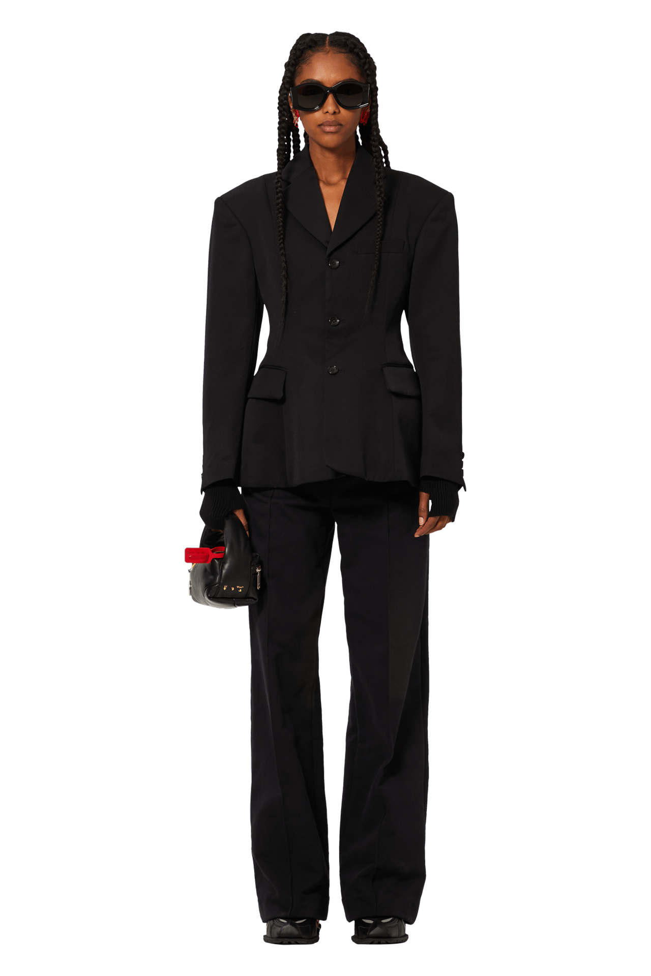 Buy Comme des Garçons Slashed Back Blazer 'Black' - GJ J 006 051 | GOAT