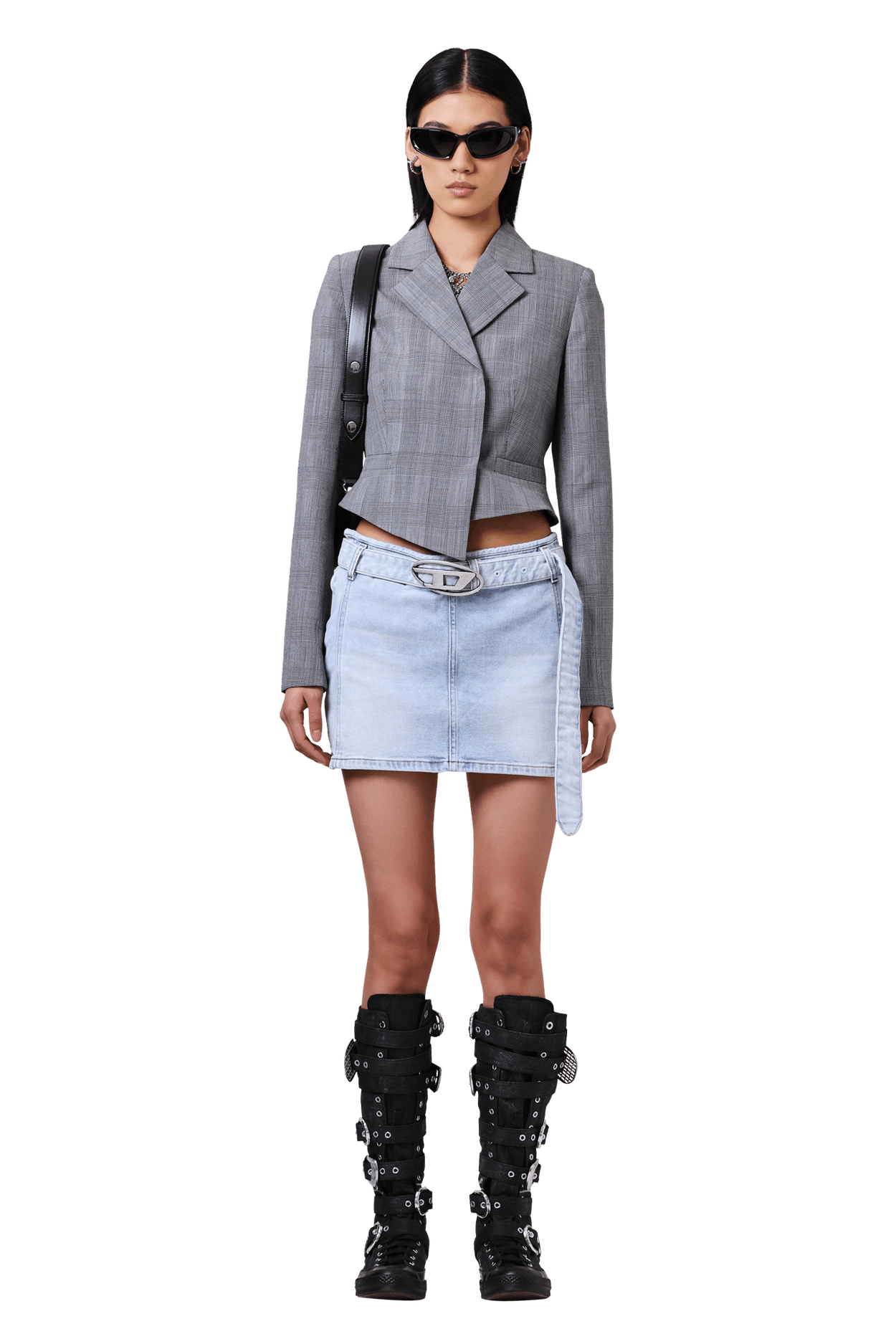 Buy Diesel Denim Mini Skirt Blue A13844 0jgaa 01 Goat