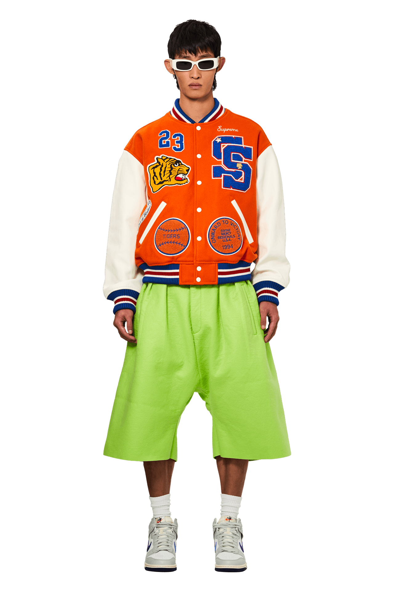 Buy Supreme Tiger Varsity Jacket 'Orange' - FW23J80 ORANGE | GOAT