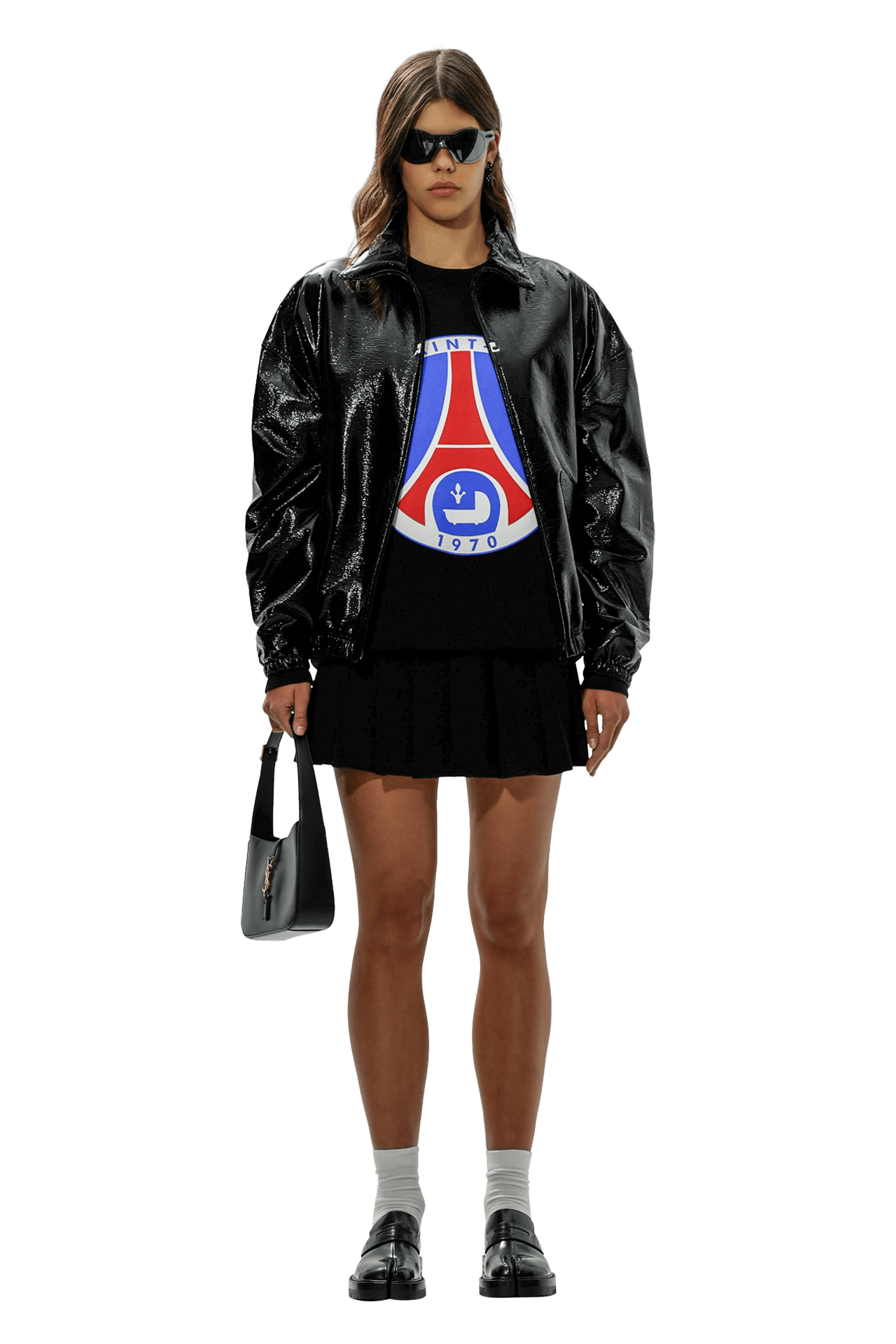 Buy Courrèges Light Vinyl Tracksuit Jacket 'Black' - 323CVE039VY0016 | GOAT