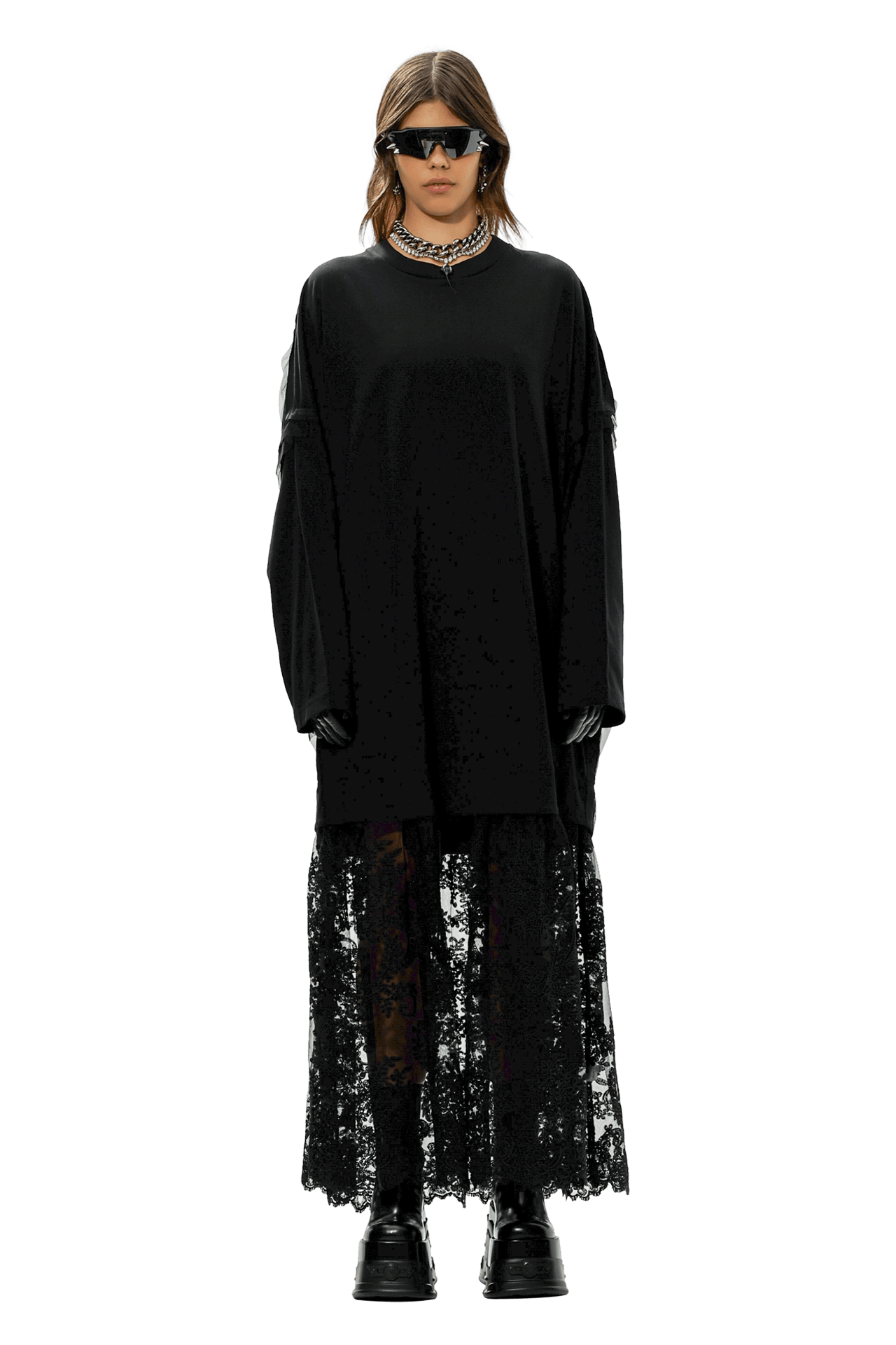 Buy Ottolinger Diamond Dip Necklace 'Black' - 2500606 BLACK | GOAT