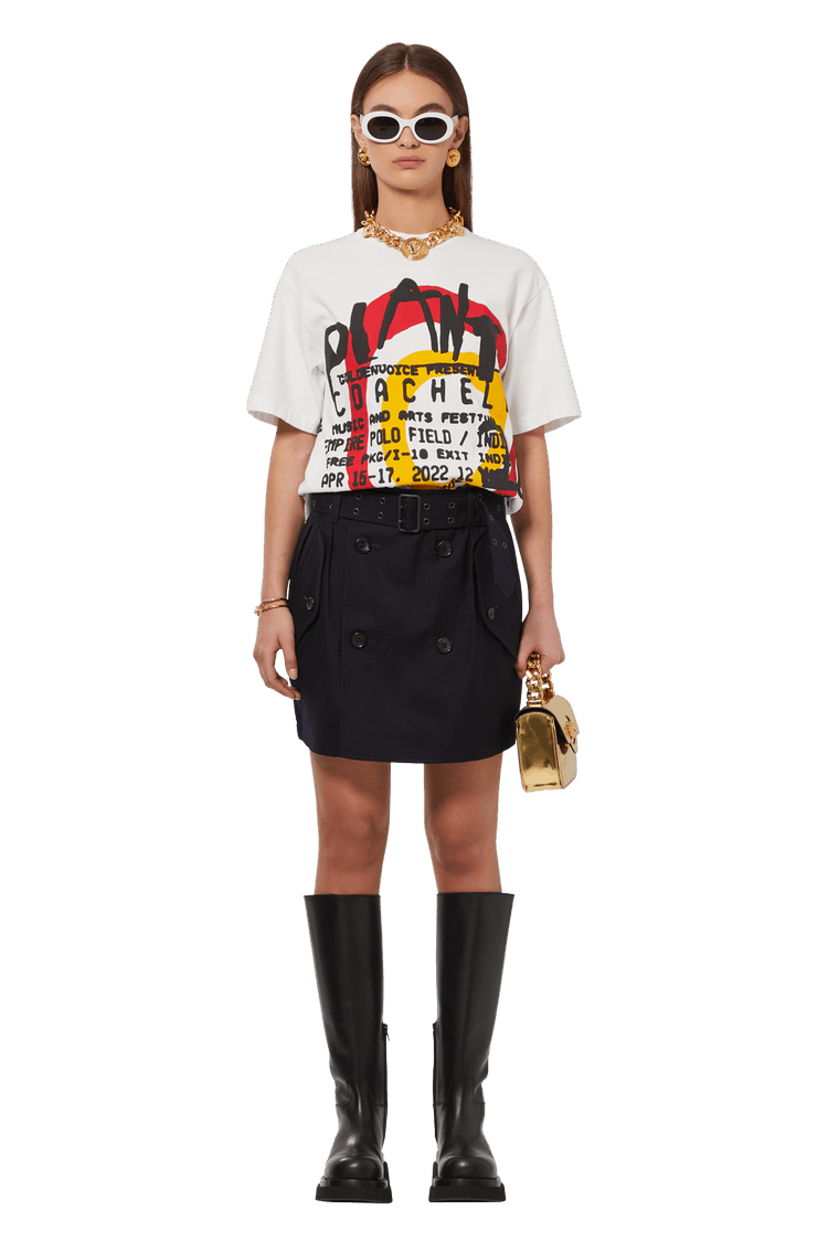 Buy Junya Watanabe Double Breasted Belted Mini Skirt Black Je S016 051 Goat